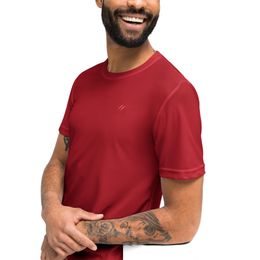 Maier Sports "Walter" Herren T-Shirt, rundhals pique Outdoorshirt, schnelltrocknend