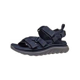 Geox Herren Sandale "Geox Sandalen Lederimitat/Textil", Gr. 42, blau, Lederimitat, Textil, Schuhe