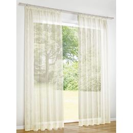 Gardine HEINE HOME, B:140cm H:145cm, wei&szlig;, Polyester, Gardinen