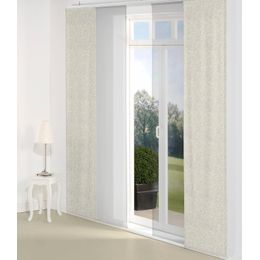 Schiebegardine WIRTH, B:60cm H:245cm, braun, Jacquard, Baumwolle, Polyester, Wohnzimmer, Gardinen, "Gospic"