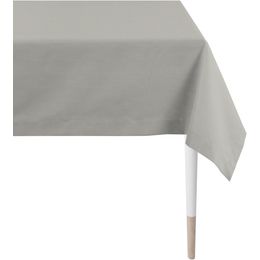 Tischdecke Apelt, B:100cm L:100cm, grau, Baumwolle, Polyester, Tischdecken, "4362 Rips - UNI", Wasser- und Schmutzabweisend