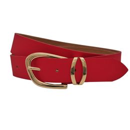 AnnaMatoni Damen Lederg&uuml;rtel "AnnaMatoni Lederg&uuml;rtel Lora Lederg&uuml;rtel Lora", rot, Gr. 130, 100% Leder, G&uuml;rtel