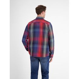 Lerros Herren Karohemd "Lerros Hemdjacke im Holzf&auml;llerstil, robust, l&auml;ssig, zeitlos", blau, Gr. XXL, 100% Baumwolle, Hemden