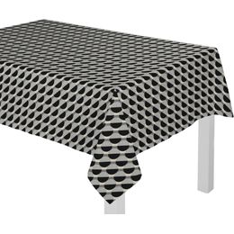 Tischdecke Adam, B:120cm L:120cm, grau, Bio-Baumwolle, Tischdecken, "Circles", aus 100% Bio-Baumwolle