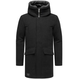 STONE HARBOUR Herren Kurzmantel "Fenroos XX", schwarz, Gr. S, Obermaterial: 90% Polyacryl, 8% Viskose, 2% Elasthan. Innenfutter: 100% Polyester.