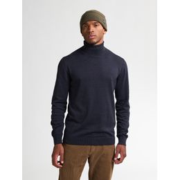 Herren Rollkragenpullover "Men Knitwear Collar Basi", blau, Gr. M, PETROL INDUSTRIES, Feinstrick, Obermaterial: 50% Baumwolle, 50% Polyacryl,