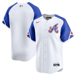 Footballtrikot Nike "Nike Trikot Atlanta Braves Nike City Connect Limited", Damen, Gr. L, wei&szlig;, 100% Polyester, Trikots