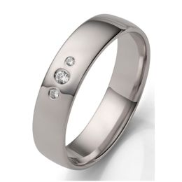 Firetti Damen Trauring "Schmuck Geschenk Hochzeit Ehering "LIEBE"", 57,mit Zirkonia, Silber 925 (Sterlingsilber), 5mm, silber, Silber 925