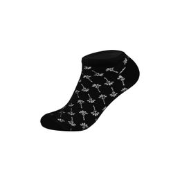 JOOP! JOOP Damen Sneakersocken "Sneakersocken 2er Pack", Gr. 39, schwarz, 70% Baumwolle, 28% Polyester, 2% Elasthan, gemustert, Socken