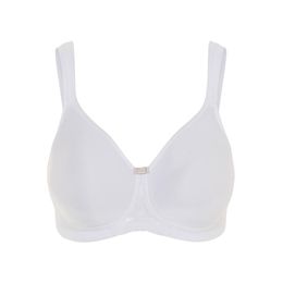 SuSa Damen B&uuml;gelloser BH "BH ohne B&uuml;gel Porto", Gr. 75, wei&szlig;, Stoff, Obermaterial: 43% Polyester PES. 41% Polyamid PA. 16% Elasthan EL., BHs