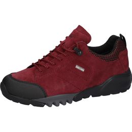 Waldläufer WALDLÄUFER Damen Trekkingschuh "H-AMIATA", Gr. 3,5, rot, Gummi, Textil, Veloursleder, Schuhe, Freizeitschuh, Halbschuh, Outdoorschuh mit
