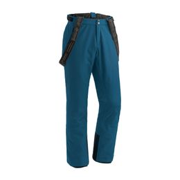 Maier Sports Herren Skihose "Anton slim 2.0", blau, Gr. 46, 100% Polyester, Hosen, Herren Schneehose mit Hosentr&auml;gern, wind/wasserdicht, Slim Fit