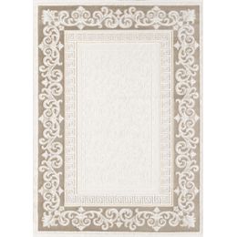 Teppich Sanat, B:80cm H:12mm L:300cm, braun, Kunstfaser, Wohnzimmer, Teppiche, "Harmony 3206, auch als L&auml;ufer", Wohnzimmer, Kurzflor, modern,
