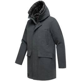 STONE HARBOUR Herren Kurzmantel "Fenroos XX", grau, Gr. XL, Obermaterial: 90% Polyacryl, 8% Viskose, 2% Elasthan. Innenfutter: 100% Polyester.
