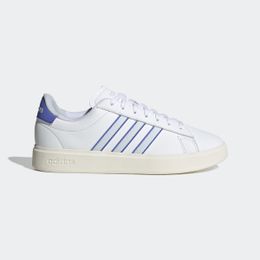 Damen Sneaker "GRAND COURT 2.0", adidas Sportswear, Gr. 38,5cloud wei&szlig;, halo blau, cobalt blau, Synthetik, Textil, Schuhe, Design auf den Spuren des