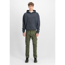Herren Cargohose "Lieutenant", gr&uuml;n, Gr. 30, Alpha Industries, Obermaterial: 98% Baumwolle, 2% Elastan, Hosen