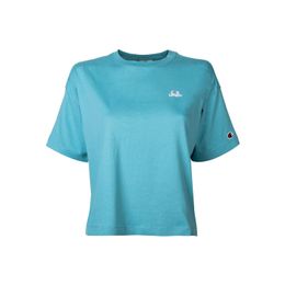 Champion Damen T-Shirt "T-Shirt CML Champion Logo 1er Pack", blau, Gr. S, Obermaterial: 100% Baumwolle CO., Shirts