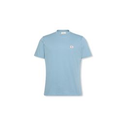 Herren T-Shirt "SS BADGE 30S JERSEY CLASSIC TEE", blau, Gr. L, Calvin Klein Jeans, Single Jersey, Obermaterial: 100% Baumwolle, Shirts, Mit