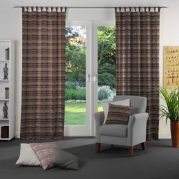 Vorhang WIRTH, B:65cm H:125cm, orange, Jacquard, Baumwolle, Polyester, Wohnzimmer, Gardinen, "Laufenberg"