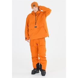 SLOPE Herren Skijacke "Ruki", orange, Gr. M, unifarben, 100% Polyester, Jacken, Im wetterfesten Anorak-Design