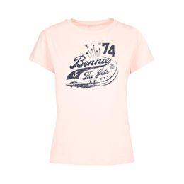 F4NT4STIC Damen T-Shirt "Elton John Bennie And The Jets", pink, Gr. XS, Obermaterial: 100% Baumwolle, Shirts, Musik, Band, Logo