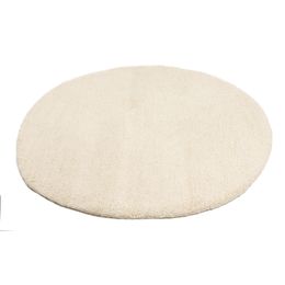 Wollteppich Theko, H:24mm &Oslash;:150cm, beige, Schurwolle, Wohnzimmer, Teppiche, "Taza Royal", echter Berber Teppich aus Marokko, reine Schurwolle,