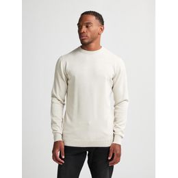 Herren Rundhalspullover, wei&szlig;, Gr. XL, PETROL INDUSTRIES, Strick, Obermaterial: 50% Baumwolle, 50% Polyacryl, Pullover, Materialmix mit Baumwollanteil