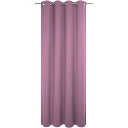 Vorhang WIRTH, B:130cm H:175cm, lila, Jacquard, Baumwolle, Polyester, Wohnzimmer, Gardinen, "Newbury"