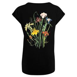 F4NT4STIC Damen T-Shirt "Bl&oacute;m Blumenstrauss", schwarz, Gr. XS, Obermaterial: 100% Baumwolle, Shirts, Print