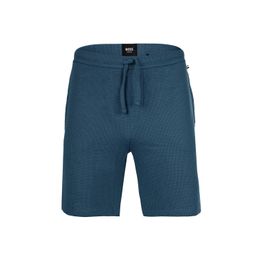 BOSS Herren Shorts "Shorts Waffle Shorts", blau, Gr. S, Obermaterial: 60% Baumwolle CO. 40% Polyester PES., Hosen