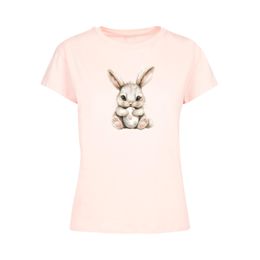 F4NT4STIC Damen T-Shirt "Niedlicher Osterhase mit Ei", pink, Gr. L, Obermaterial: 100% Baumwolle, Shirts, Premium Qualit&auml;t