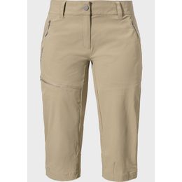 Sch&ouml;ffel SCH&Ouml;FFEL Damen 3/4-Hose "Pants Caracas2", beige, Gr. 44, Oberstoff: 89% Nylon, 11% Elasthan, Hosen