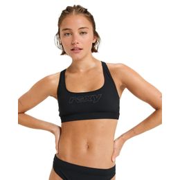 Roxy Damen Triangel-Bikini-Top "Roxy Active Bralette Sd", grau, Gr. XL, 75% Nylon, 25% Elasthan, Bikini-Oberteile