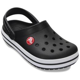 Crocs Jungen Clog "Crocband Clog K", Gr. 29, schwarz-wei&szlig;, Croslite , kontrastfarbene Details, Schuhe, Sommerschuh, Schlappen, Hausschuh, Badeschuh