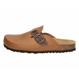 Lico Herren Clog "Clog Bioline Clog Style", Gr. 40, braun, Synthetik, Schuhe