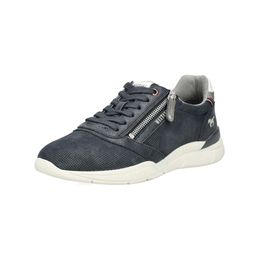 Mustang Shoes Herren Sneaker "Mustang Shoes Sneaker Lederimitat", Gr. 45, blau, Lederimitat, Schuhe