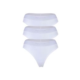 Marc O'Polo MARC O'POLO Damen String "String 3er Pack", Gr. M, wei&szlig;, Obermaterial: 95% Baumwolle CO(Bio). 5% Elasthan EL., Unterhosen