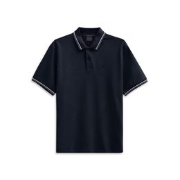 Bugatti Herren Poloshirt "Modern Fit", blau, Gr. S, unifarben, 100% Baumwolle, Shirts, Basic Essential aus Baumwolle
