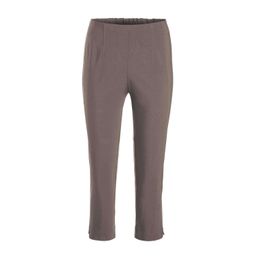 GOLDNER Damen Schlupfhose "Kurzgr&ouml;&szlig;e Schlupfhose LOUISA mit Steppn&auml;hten", beige, Gr. 27, Obermaterial: 72% Viskose CV. 25% Polyamid PA. 3% Elasthan