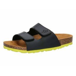 Lico M&auml;dchen Pantolette "Pantolette Bioline Velcro Kids", Gr. 37, schwarz, Filz, Schuhe