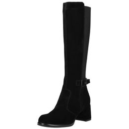 Nero Giardini Damen Overkneestiefel "Nero Giardini Stiefel Leder/Textil", Gr. 36, schwarz, Leder, Textil, Schuhe