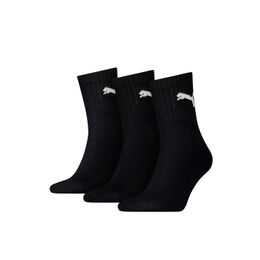 Puma Herren Kurzsocken "Socken 3er Pack", Gr. 47, schwarz, Obermaterial: 78% Baumwolle CO. 18% Polyester PES. 2% Polyamid PA. 2% Elasthan EL., Socken