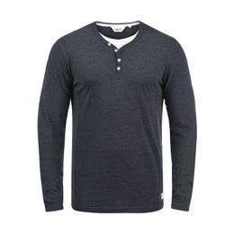 !Solid SOLID Herren Layershirt "Layershirt SDDoriano", blau, Gr. S, Obermaterial: 60% Baumwolle CO. 40% Polyester PES., Shirts
