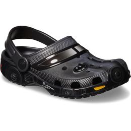Crocs Kinder Badesandale "Batman Batmobile Classic Clog K", Gr. 36, schwarz, Croslite , Schuhe, Hausschuh mit Fledermausflügel-Detail am Fersenriemen