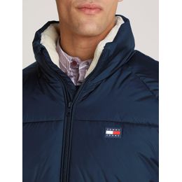 Tommy Jeans Herren Steppjacke "TJM POLY PUFFER EXT", blau, Gr. S, Web, Obermaterial: 100% Polyamid, Jacken, Winterjacke mit Stehkragen, gef&uuml;ttertes