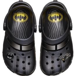 Crocs M&auml;dchen Badesandale "Batman Batmobile Classic Clog K", Gr. 32schwarz, Croslite , Schuhe, Hausschuh mit Fledermausfl&uuml;gel-Detail am Fersenriemen
