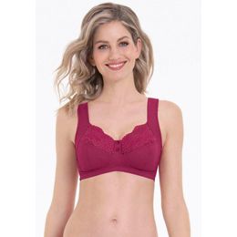 Damen Entlastungs-BH "Orely", ANITA SINCE 1886, Gr. 105, rot, Obermaterial: 93% Polyamid, 7% Elasthan, unifarben, BHs, mit Spitze, dreigeteilte Cups,