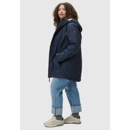 Ragwear Damen Wintermantel "Monadis Rainy II Intl.", blau, Gr. XXXL, Oberstoff: 100% Polyester; Futter: 100% Polyester; Wattierung: 100% Polyester,