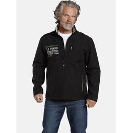 Jan Vanderstorm Herren Softshelljacke "Softshelljacke TEEMU", schwarz, Gr. 54, Obermaterial: 95% Polyester COOLMAX PES(Coolmax). 5% Elasthan EL.,