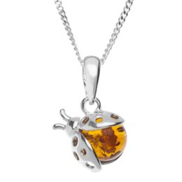 OSTSEE-SCHMUCK Damen Kette mit Anh&auml;nger "OSTSEE-SCHMUCK Kette mit Anh&auml;nger Marienk&auml;fer", 42cm, Silber 925 (Sterlingsilber), L: 40, silber, Silber 925